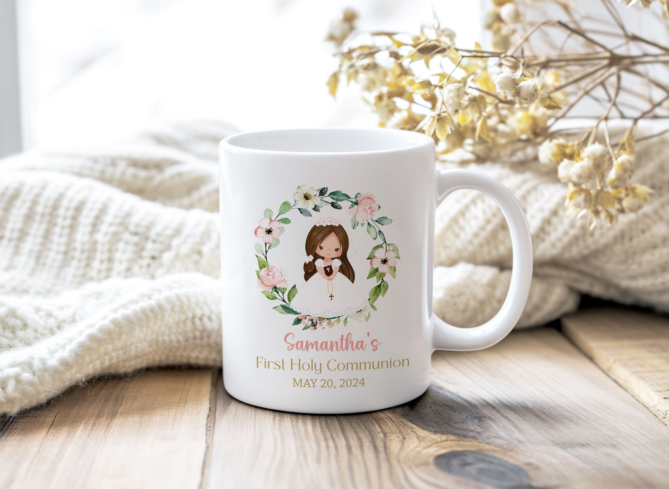 Personalized Mug First Holy Communion Favors, Girl First Communion ...