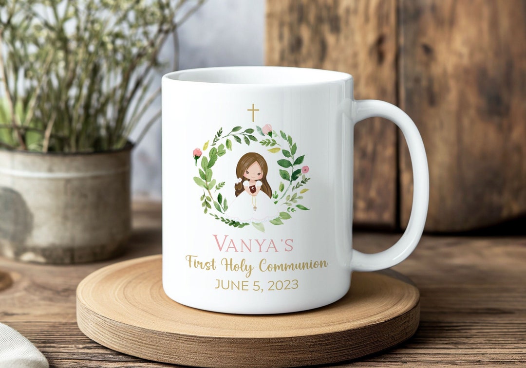 Personalized Mug First Holy Communion Favors, Girl First Communion ...