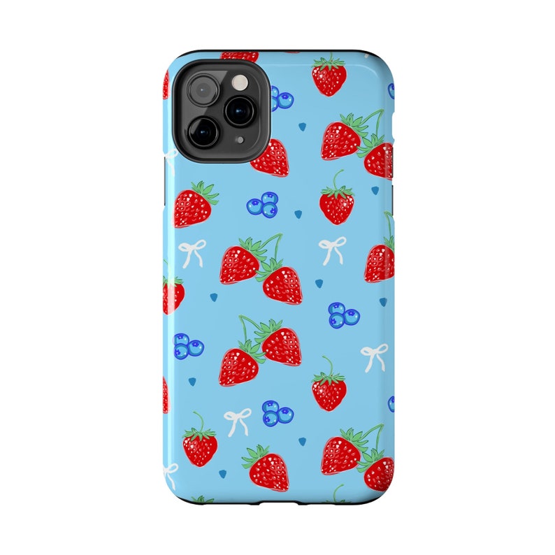 Strawberry Blueberry Fourth of July Phone Case - Etsy