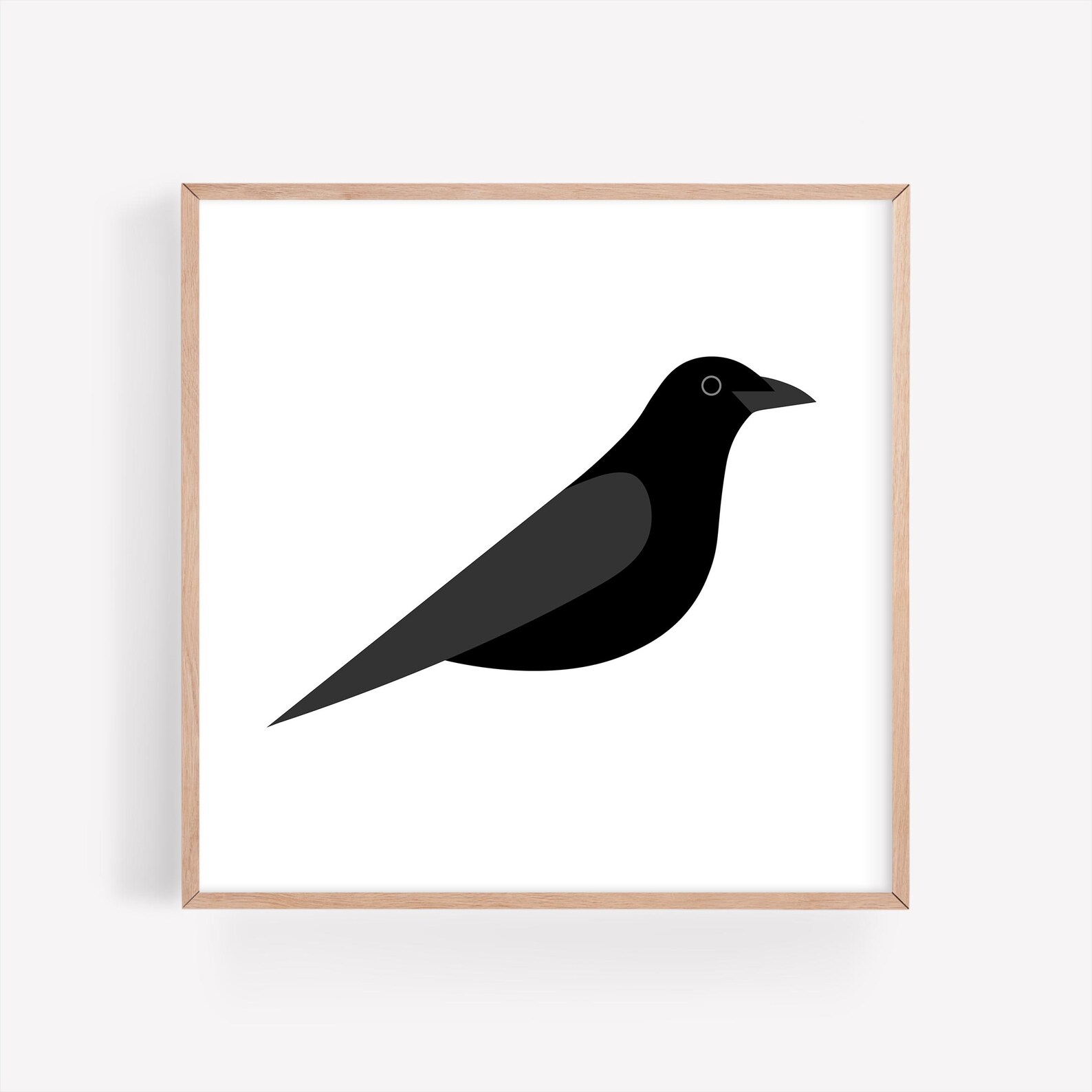 American Crow Art Print / Field Guide / Bird Poster / Bird Illustration ...