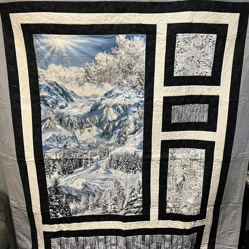 Mountain Scene Quilt - Etsy