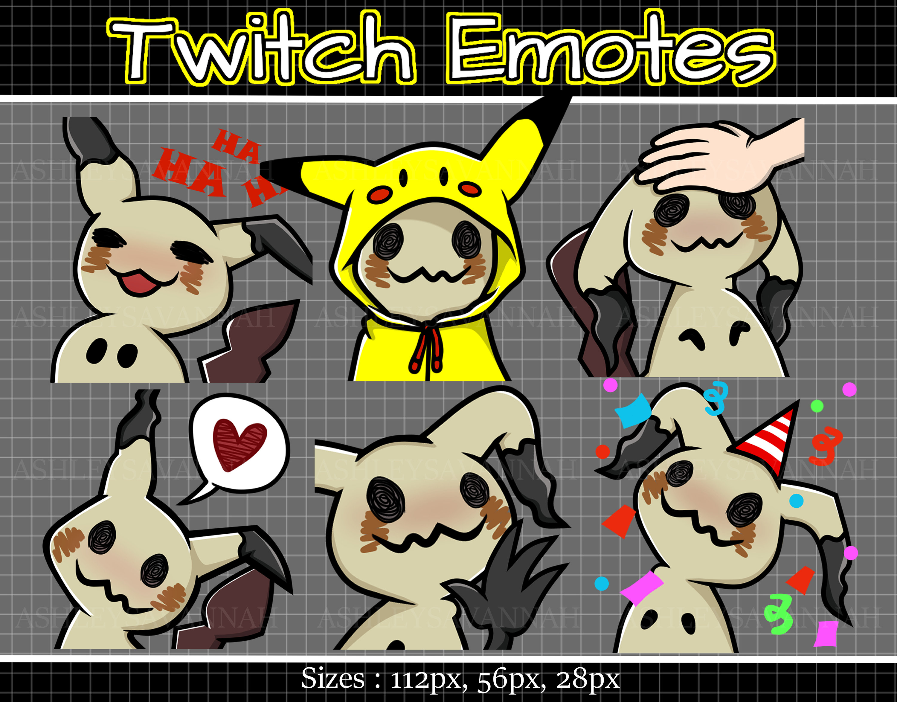 Twitch Emotes - Mimikyu - Etsy