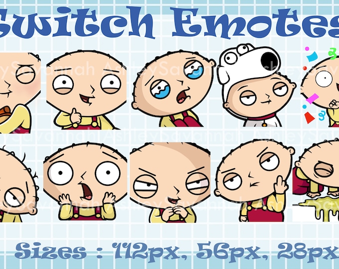 Twitch Emotes - Stewie Griffin, Family Guy - Etsy