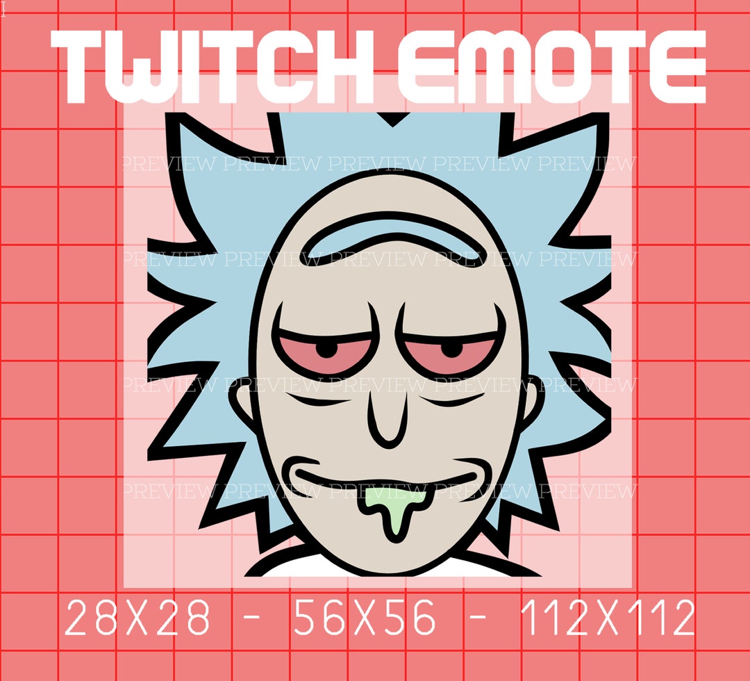 Rick - Funny Emote for Twitch - Etsy