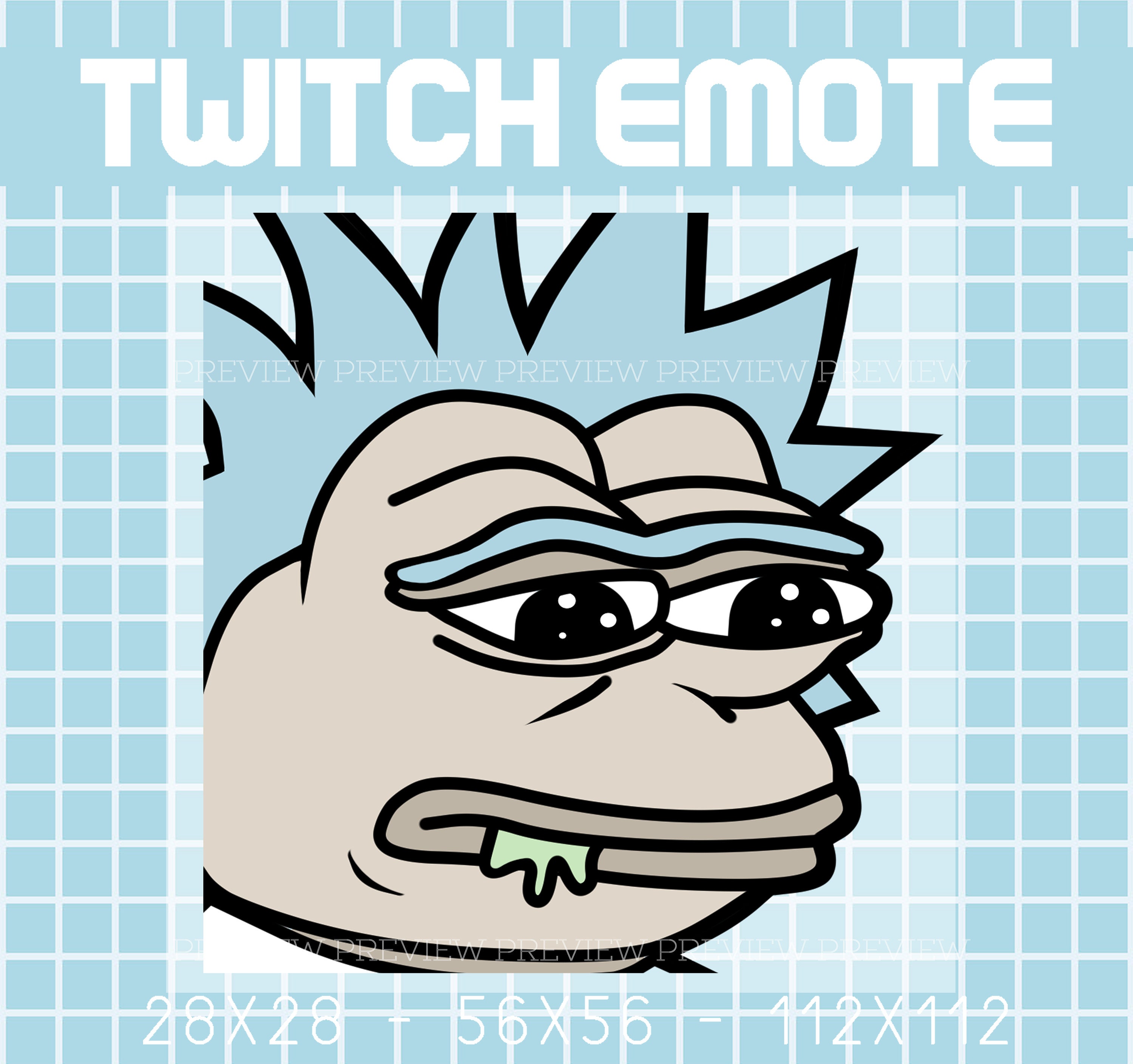 Rick - Funny Emote - Twitch Emote - Etsy