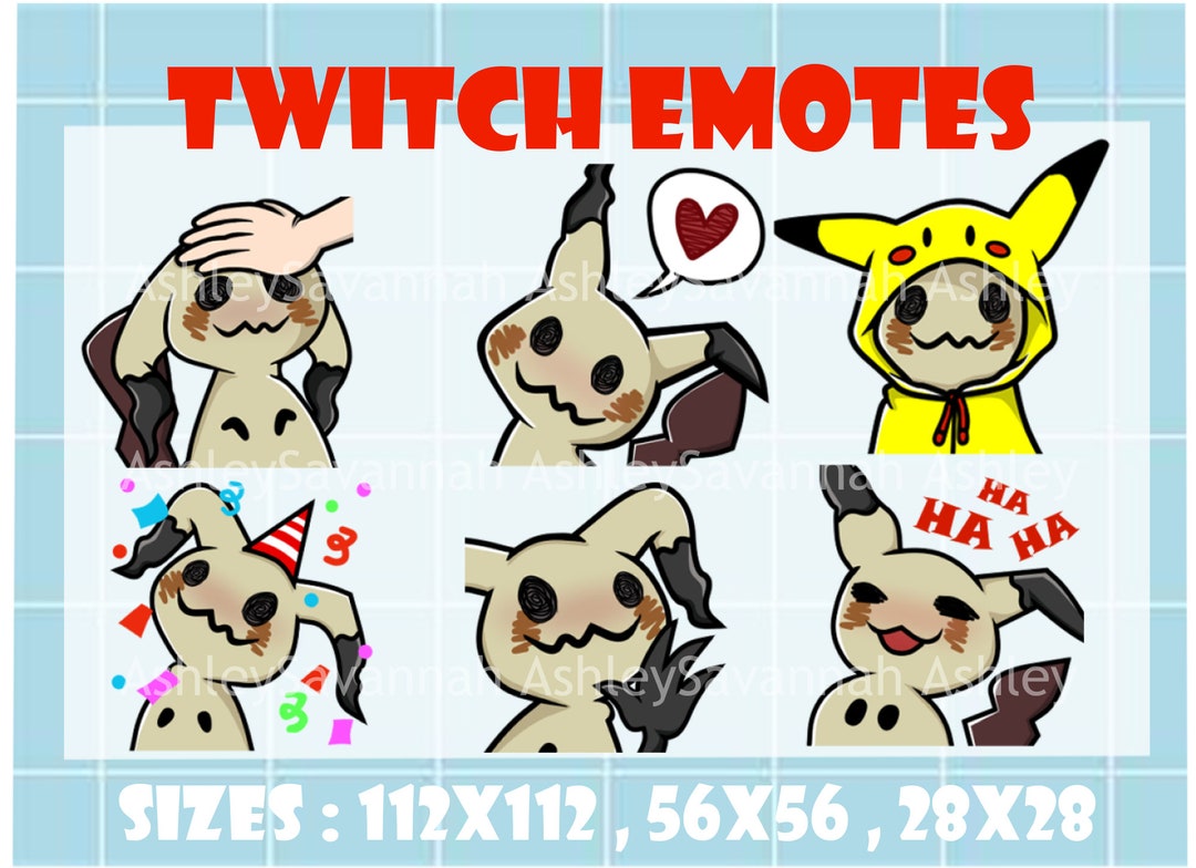 Twitch Emotes Mimikyu - Etsy