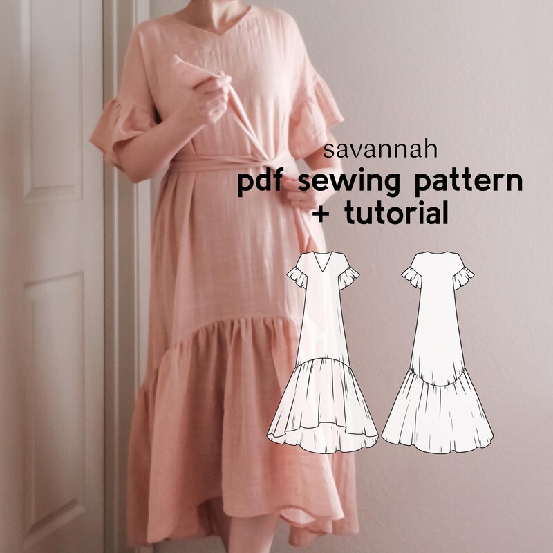 Boho Dress Pattern - Etsy