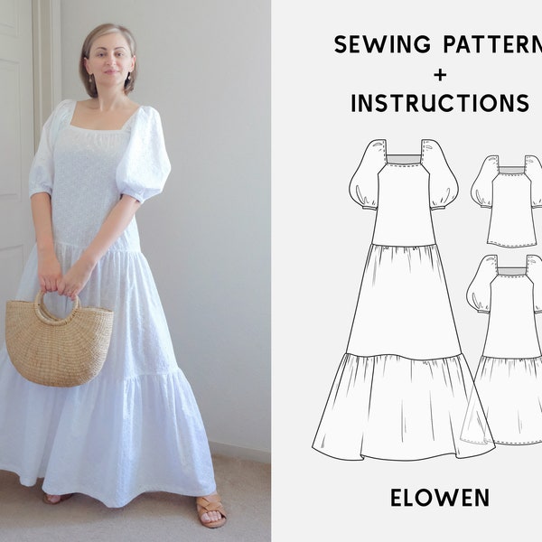 Boho Dress Pattern - Etsy