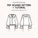 Austen Ruffled Shirt Sewing Pattern: Elegant Blouse (US Sizes 2-20 ...