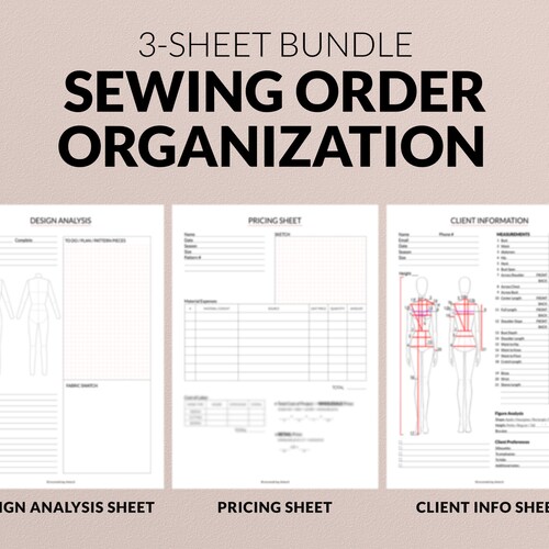 Sewing Project Planner Printable. Instant Download. Editable | Etsy