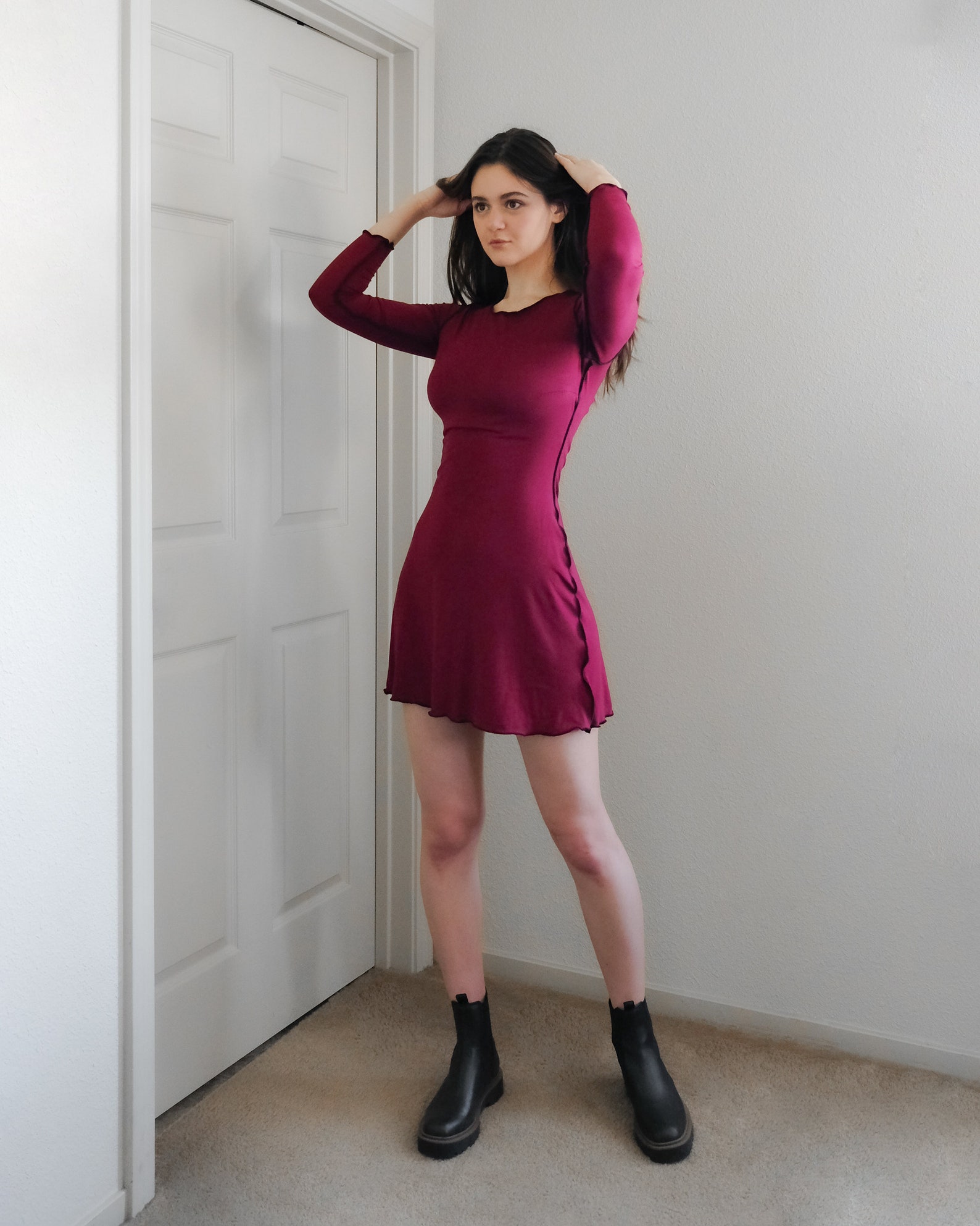 RUBY Fitted Long Sleeved Dress Digital Sewing Pattern US - Etsy