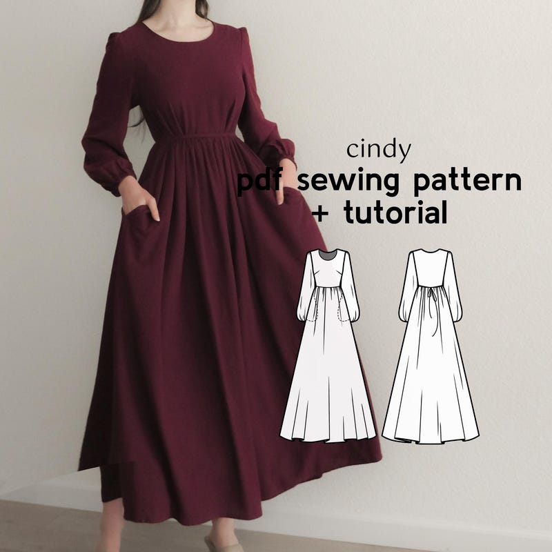 Flowy Dress Maxi Pattern - Etsy