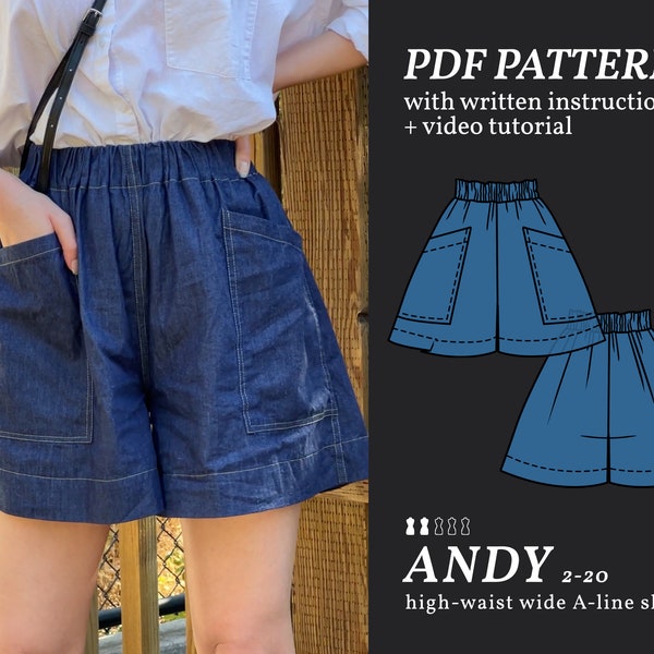 Wide Leg Shorts - Etsy