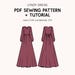 Cindy Maxi Dress Sewing Pattern – Long Sleeved With Pockets (PDF ...