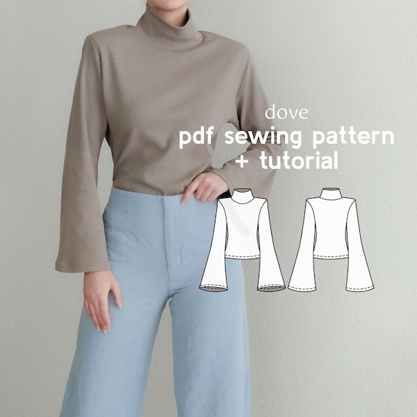 Bell Sleeve Pattern - Etsy