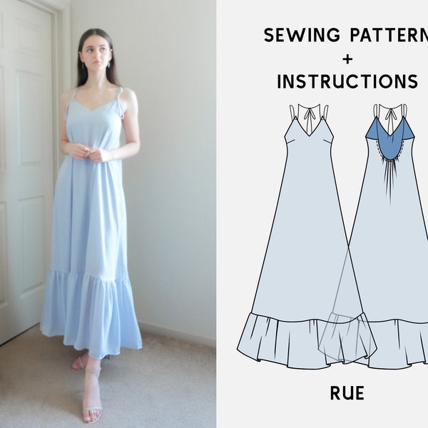 Loose Flowy Dress Pattern - Etsy