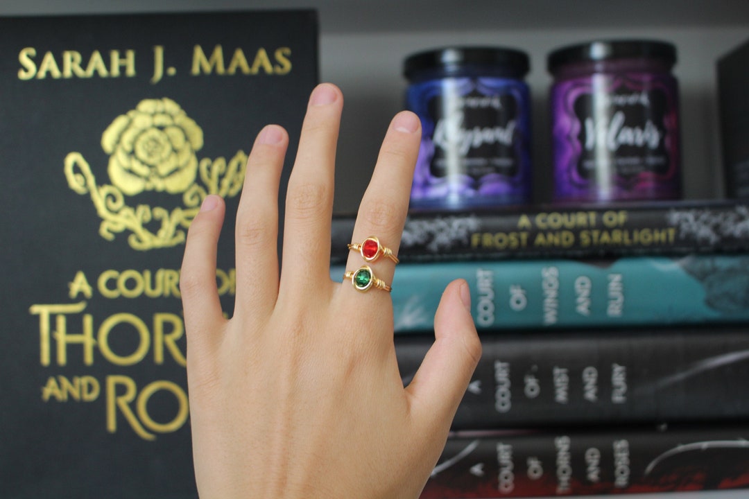 Rowan and Aelin Wire Ring Set of 2 - Throne of Glass Inspired - Etsy