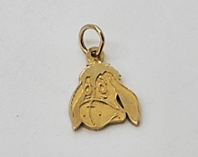 Eeyore 14k Gold Charm Pendant Official Disney Jewelry - Etsy