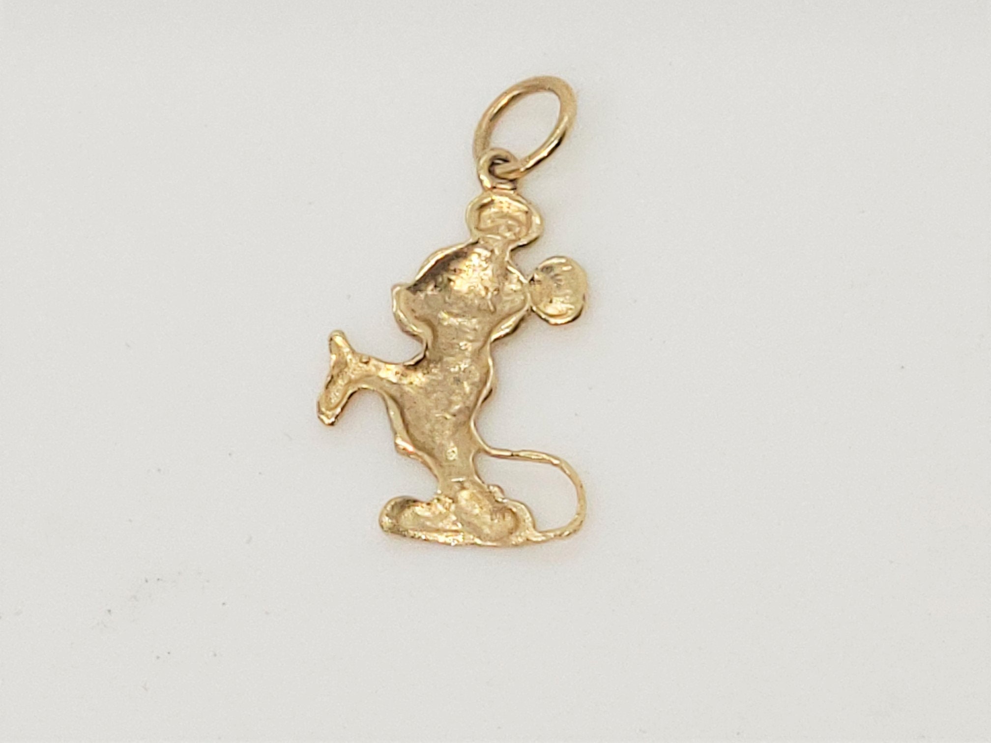 14k Gold Mickey Mouse Charm Disney Jewelry - Etsy