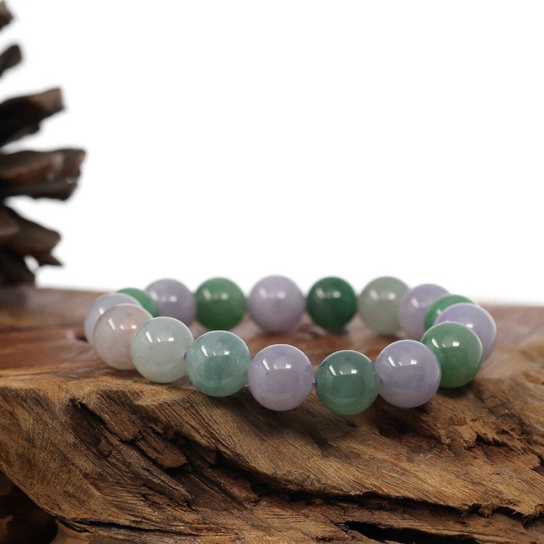 High End Jadeite Jade Bracelet, Translucent Jadeite Bracelet, Natural ...