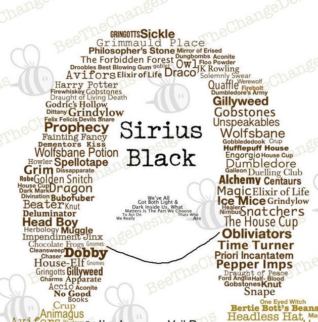 Sirius Black Typography Digital Download - Etsy