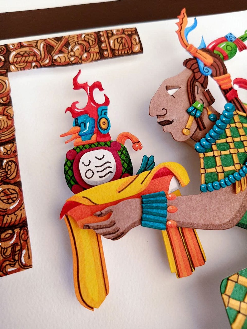 Mayan Queen, Red Queen Palenque, Mayan Art, Mexican Art, Mayan Art ...