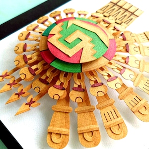 Chimalli, Escudo Azteca, Aztec Shield, Personalized gift, Art Aztec ...