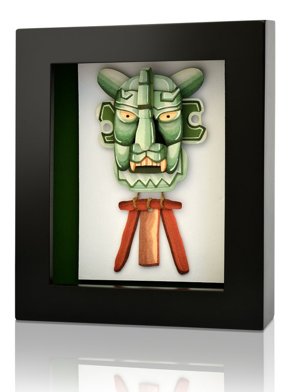 Máscara dios Murciélago Mask of the bat god Artesanía | Etsy