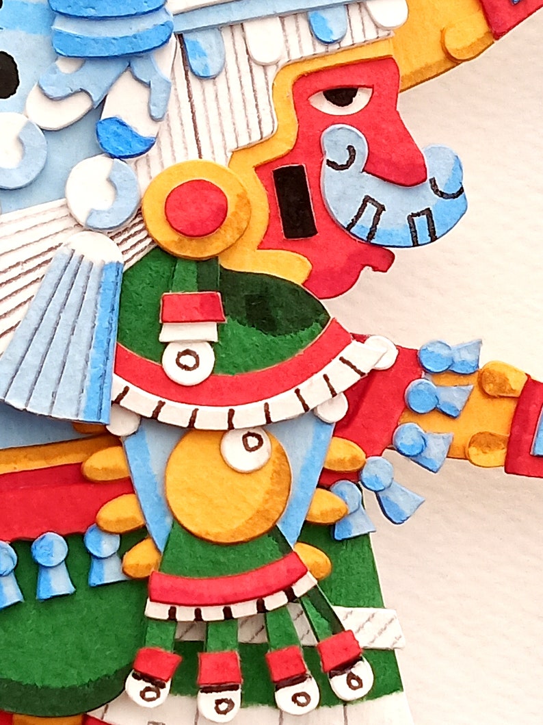 Chalchiuhtlicue Aztec Goddess of Lakes and Seas Diosa Azteca - Etsy México