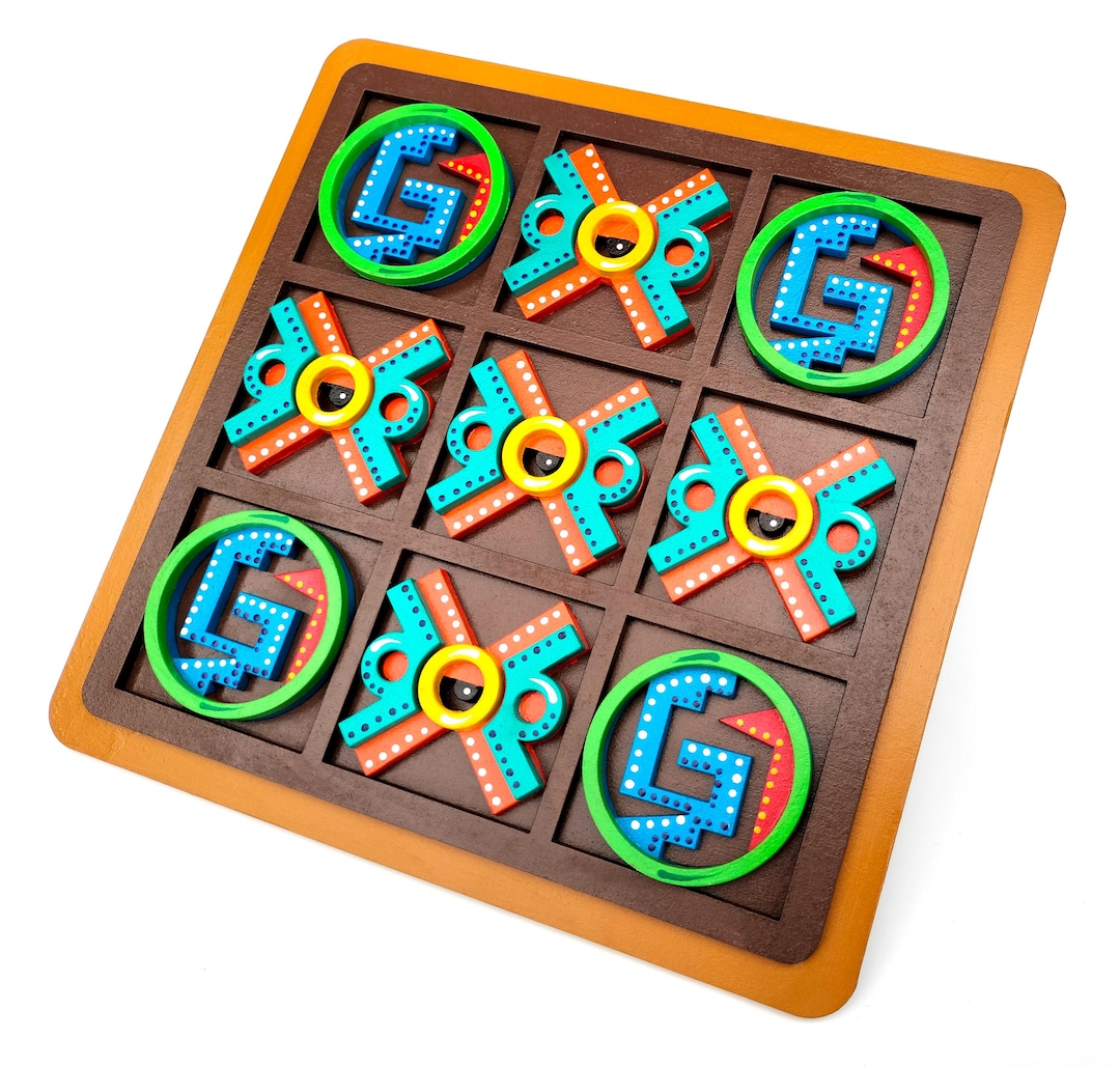 Mexican Board Game Tic Tac Toe for Children and Adults in Mdf Wood Hand ...