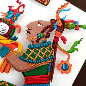 Mayan Queen, Red Queen Palenque, Mayan Art, Mexican Art, Mayan Art ...