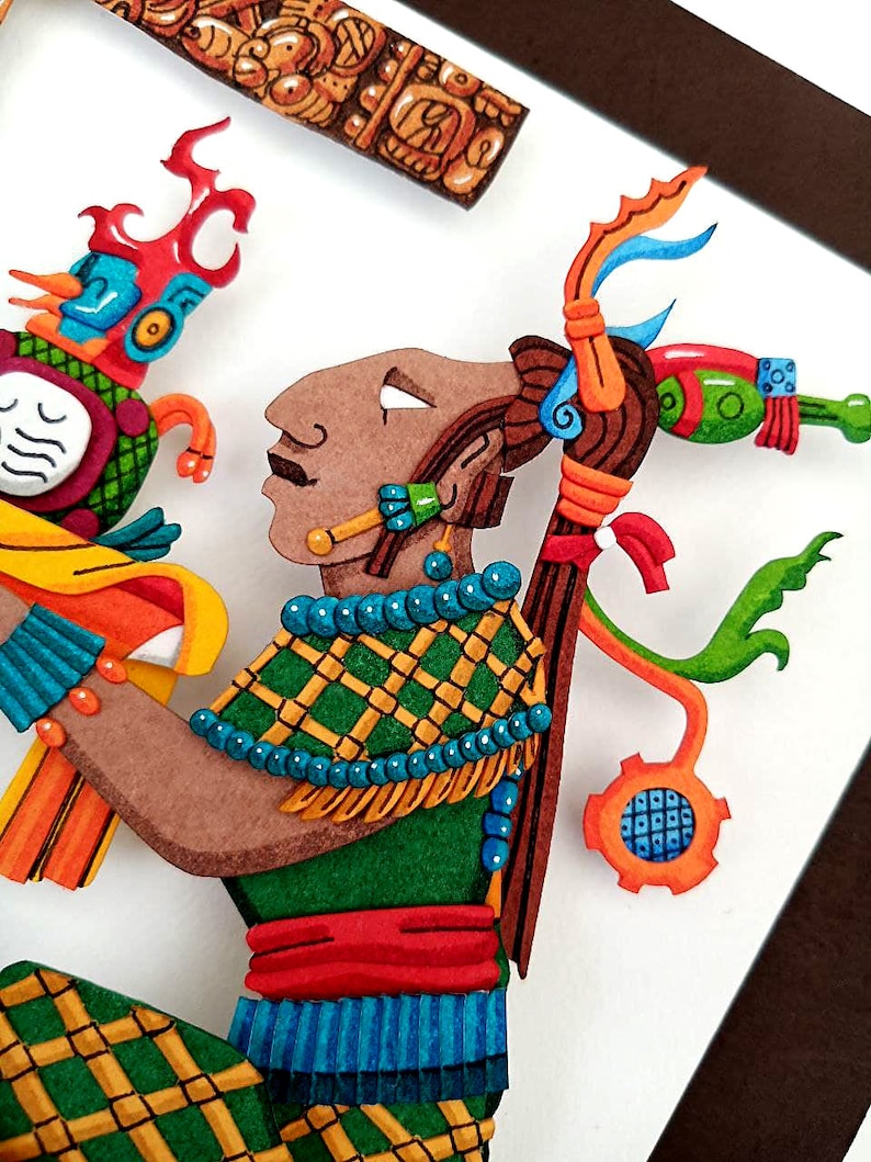 Mayan Queen, Red Queen Palenque, Mayan Art, Mexican Art, Mayan Art ...