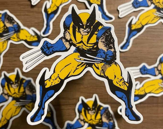 Wolverine Comic Sticker, Wolverine X-men Sticker, Wolverine Sticker ...