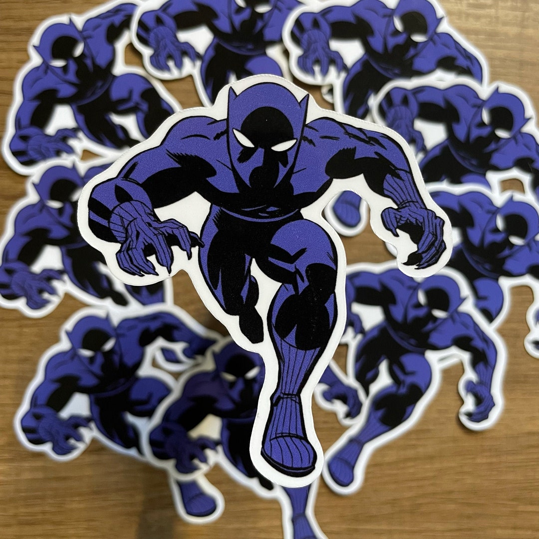 Black Panther Sticker, Marvel Black Panther Sticker, Wakanda Black ...