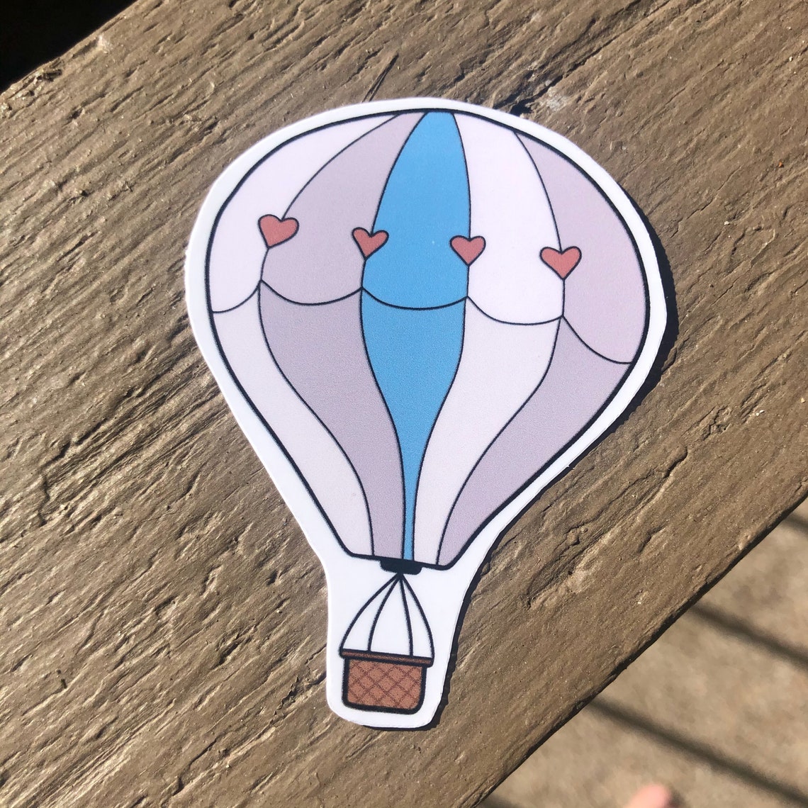 Cute Hot Air Balloon Sticker, Water Bottle Decal - Etsy