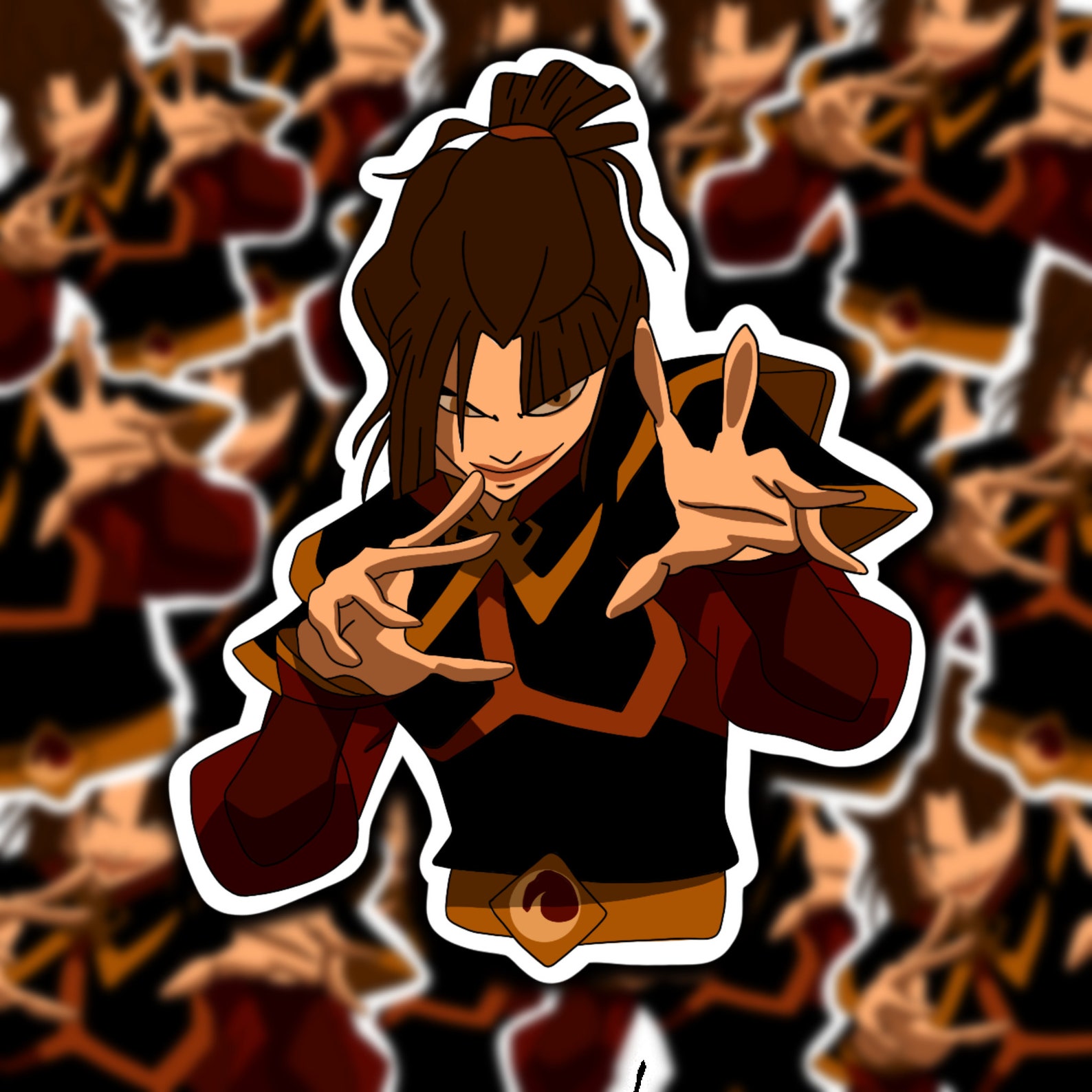 Azula Sticker ATLA Azula Sticker Avatar the Last Airbender | Etsy