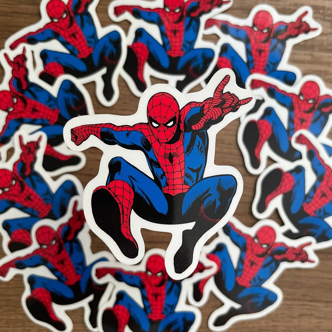 Spiderman Sticker, Spiderman Comic Sticker, Spiderman Water Bottle ...