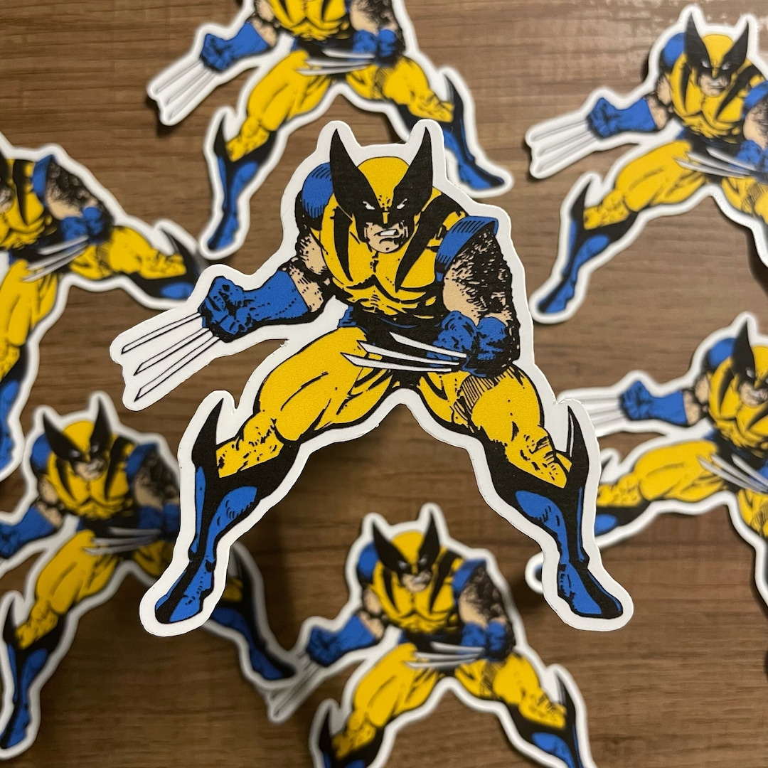 Wolverine Comic Sticker, Wolverine X-men Sticker, Wolverine Sticker ...