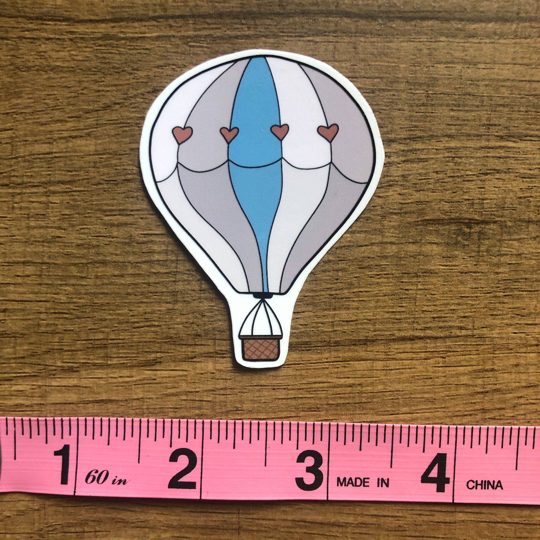 Cute Hot Air Balloon Sticker, Water Bottle Decal - Etsy