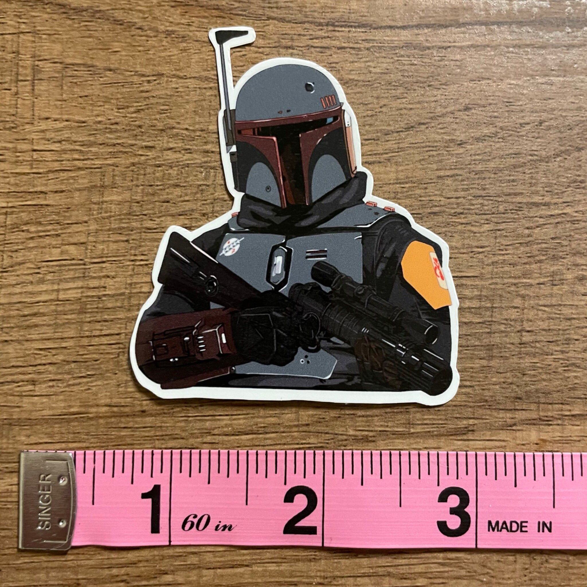 Boba Fett Sticker Star Wars Boba Fett Sticker Boba Fett | Etsy