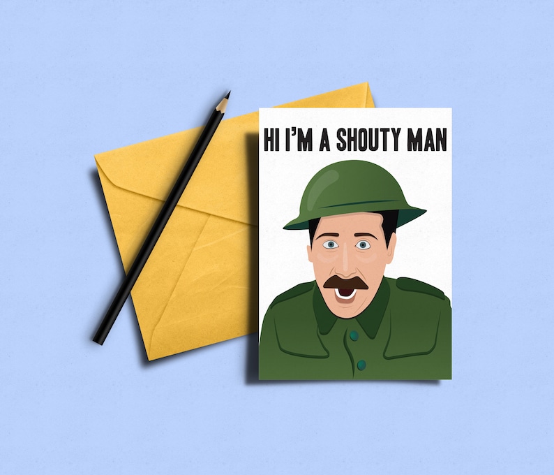 Shouty Man Horrible Histories Birthday Card, Meme, Funny, Greetings ...