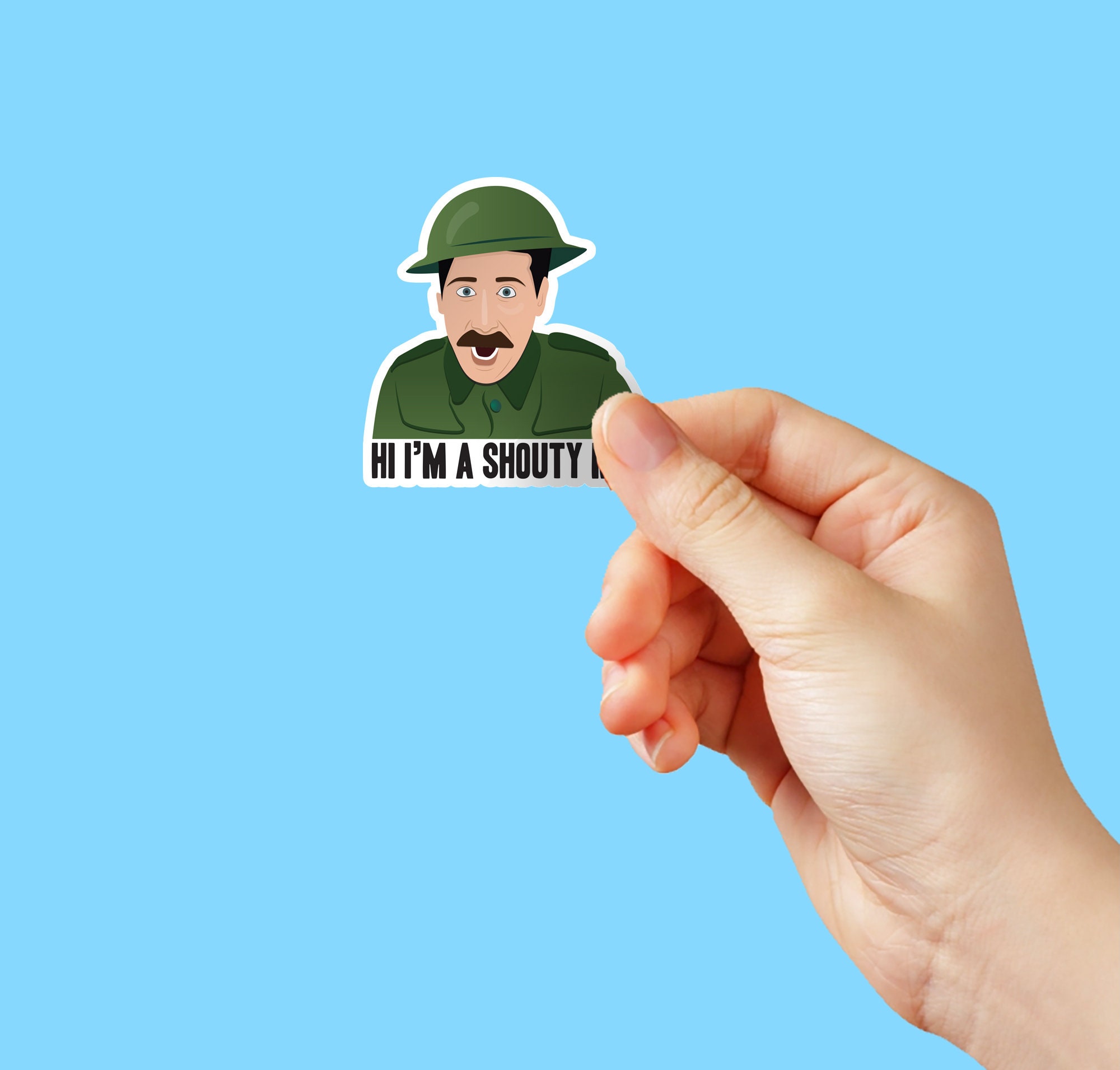 Horrible Histories Shouty Man Sticker Meme Funny British | Etsy
