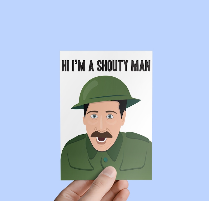 Shouty Man Horrible Histories Birthday Card Meme Funny | Etsy