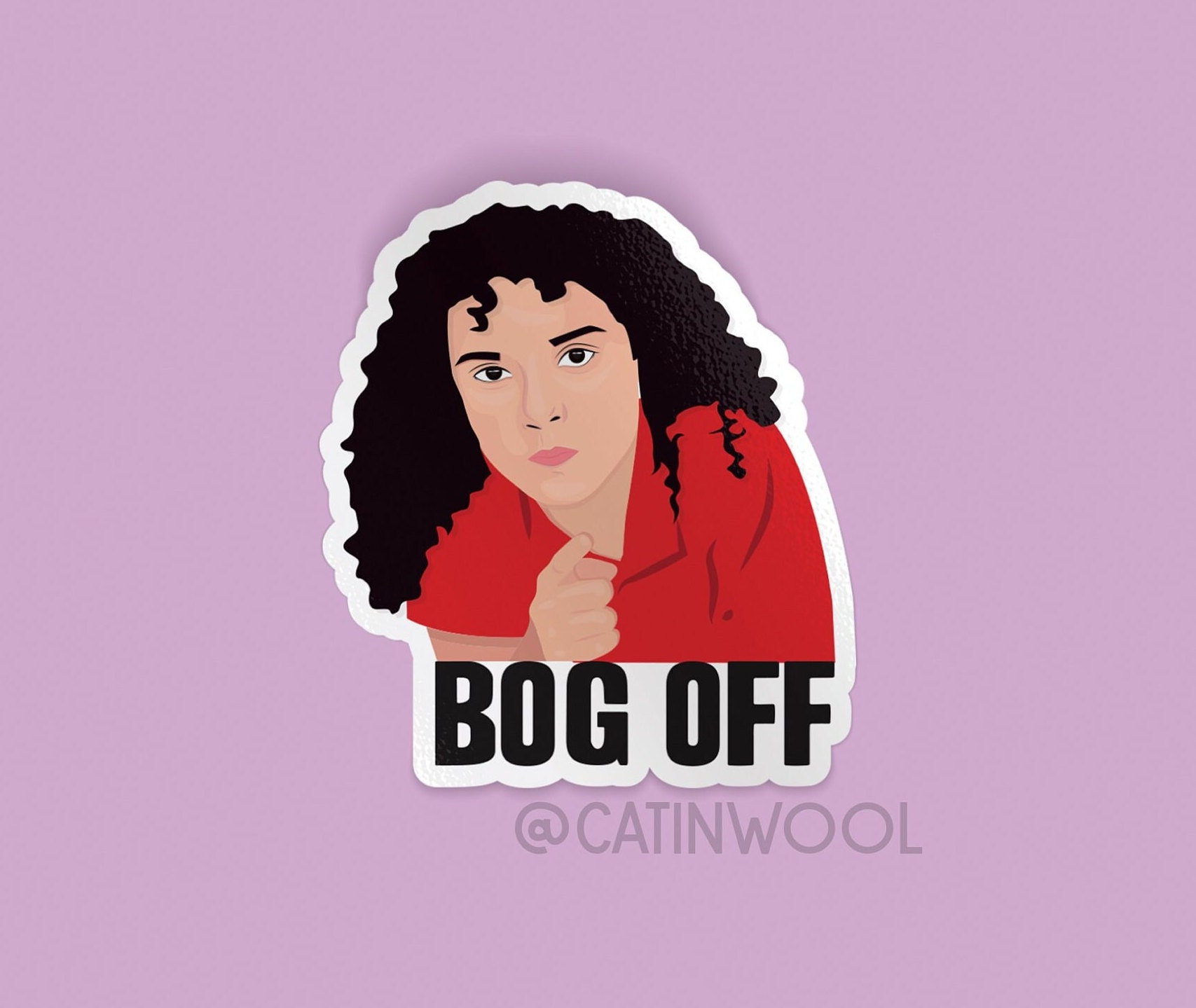 Tracy Beaker Sticker Meme Bog Off Nostalgia Laptop Decal | Etsy UK