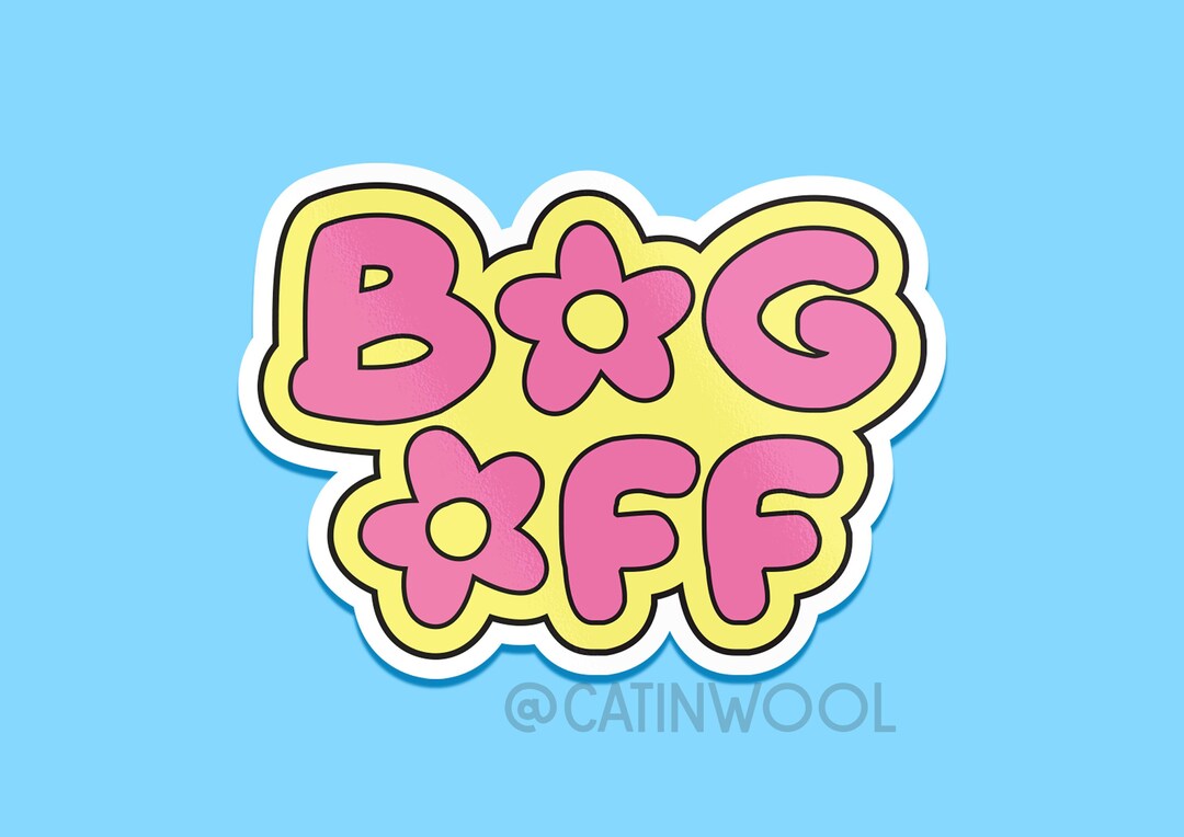 Tracy Beaker 00's Bog off Sticker - Etsy