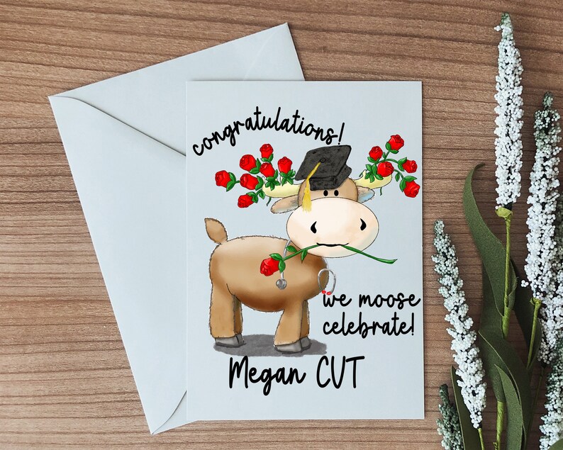 Custom Vet Tech Graduation Congrats Card Veterinary Tech CVT - Etsy