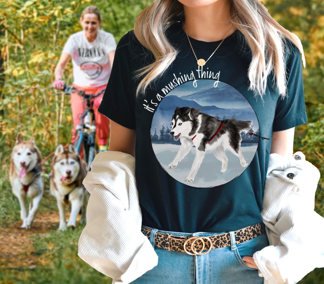 Dog Mushing Sweatshirt, Sled Dog Gift, Siberian Husky Shirt, Urban ...