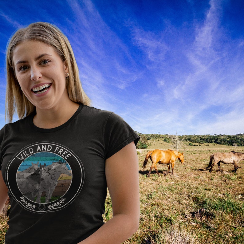Mustang Horse Shirt, Mustang Lover Gift, BLM Mustang Horse Rescue ...