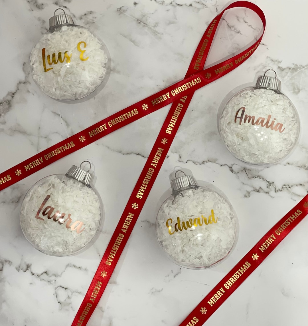 Custom Ornament Ball Personalized Christmas Ball Ornament - Etsy