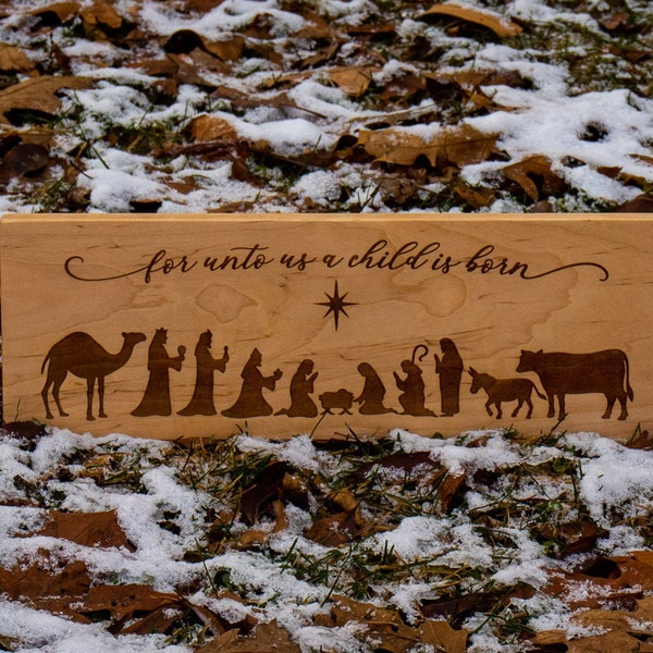 Nativity Sign - Etsy